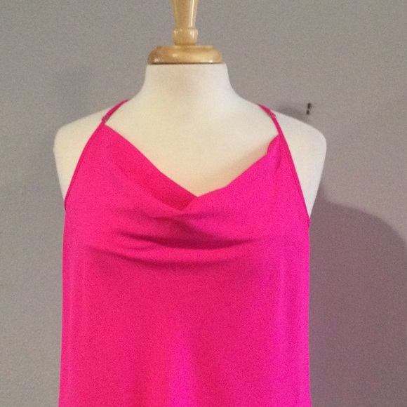 Habit | Tops | Habit Hot Pink Cowl Neck Racerback Cami Size S Nwt ...